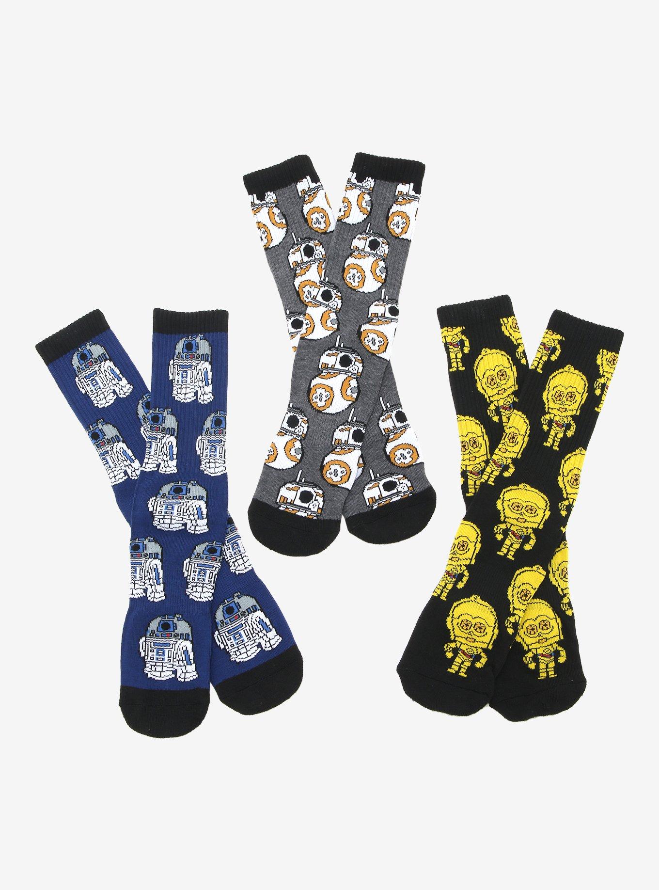 Star Wars Droids Chibi Crew Sock Set - BoxLunch Exclusive | BoxLunch