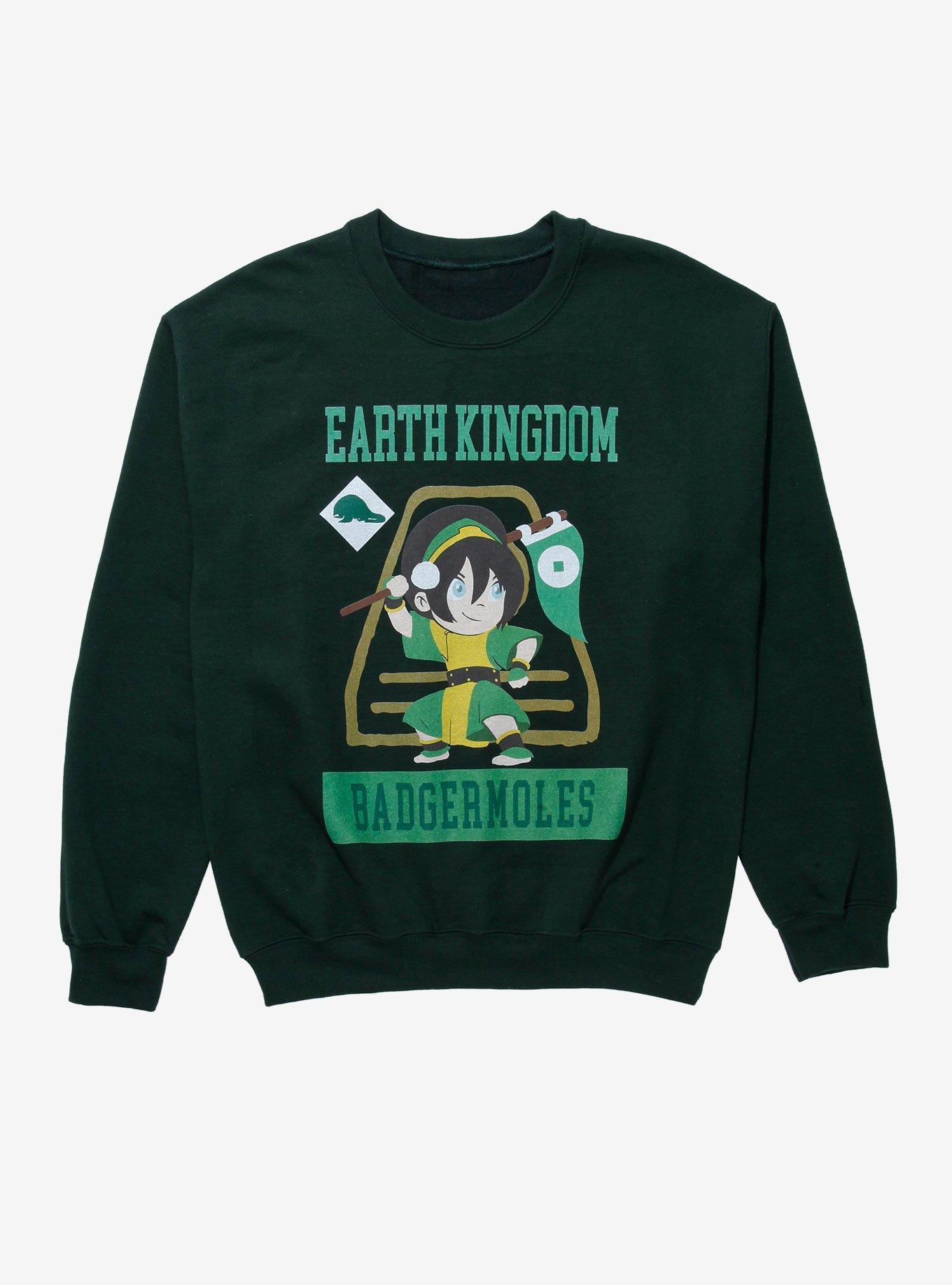 Avatar: The Last Airbender Earth Kingdom Badgermoles Crewneck ...