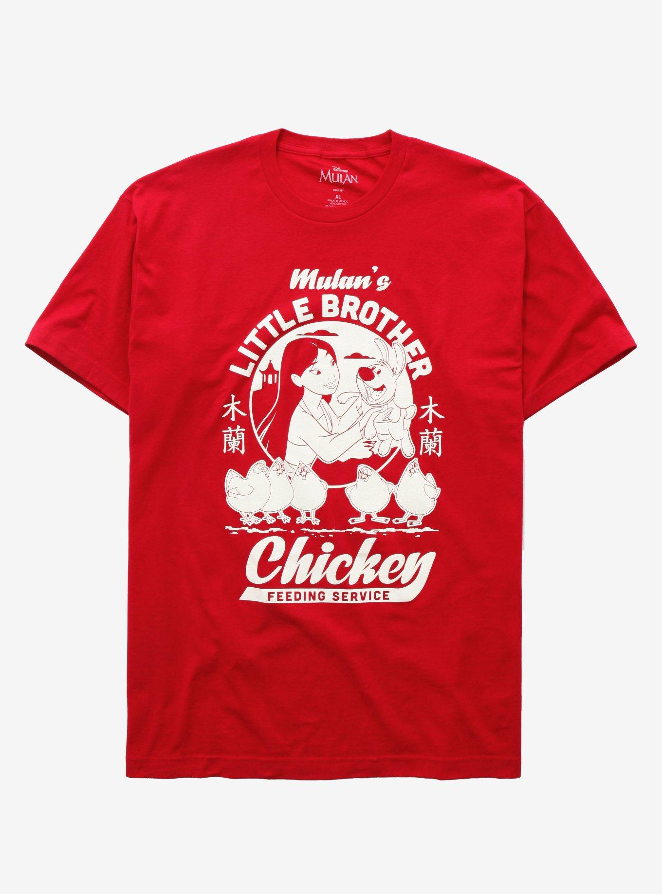 Disney Mulan Little Brother Chicken Feeding Service T-Shirt - BoxLunch ...
