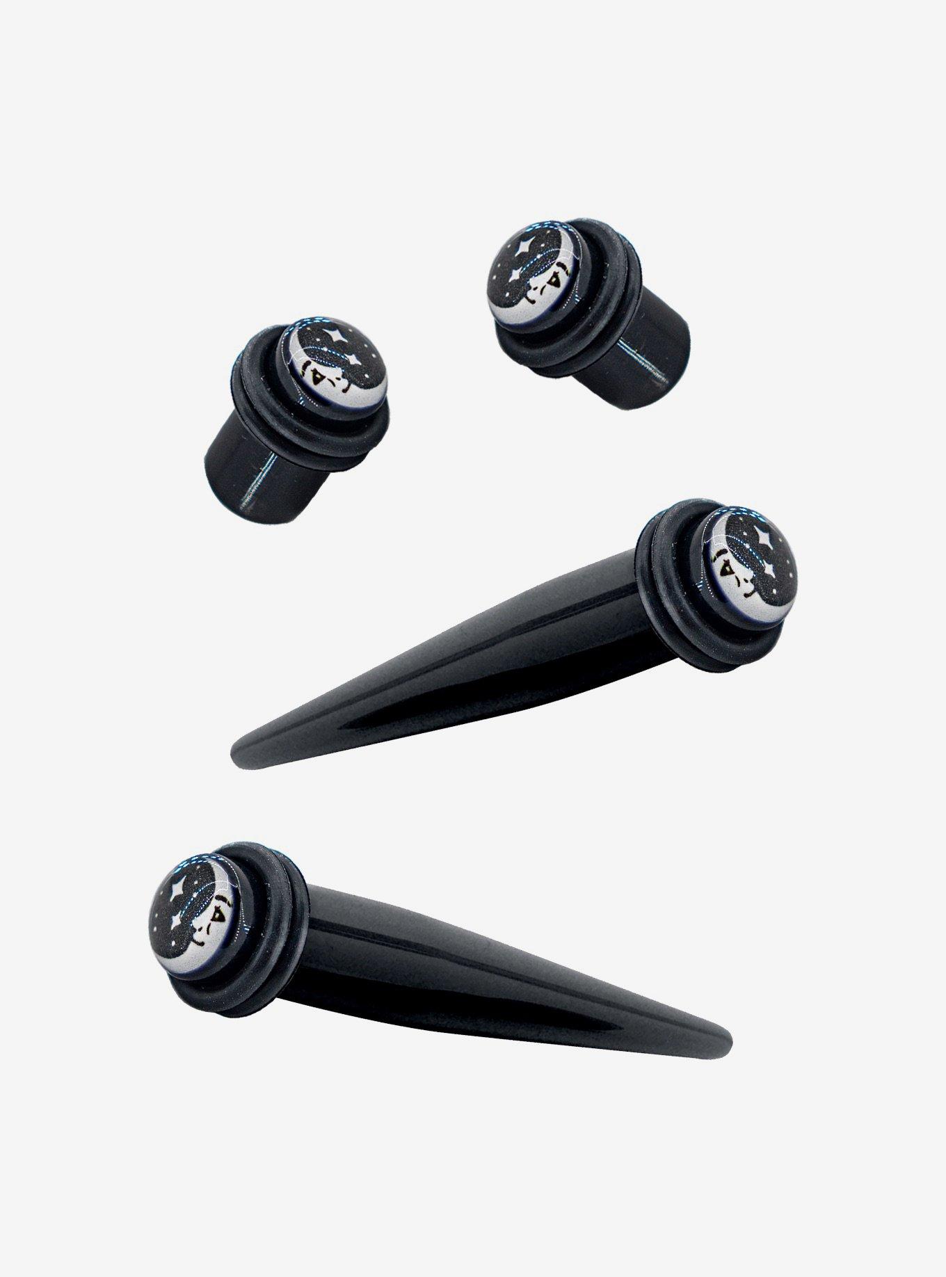 Acrylic Moon & Star Taper & Plug 4 Pack | Hot Topic