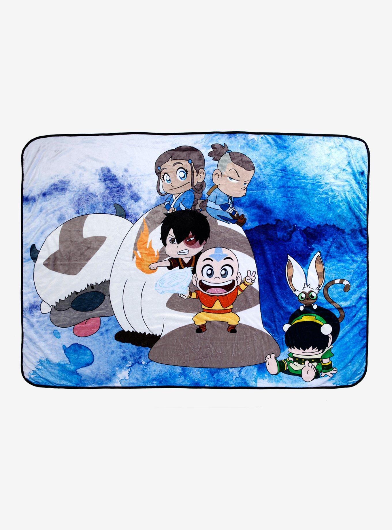 Avatar: The Last Airbender Chibi Tie-Dye Throw - BoxLunch Exclusive ...