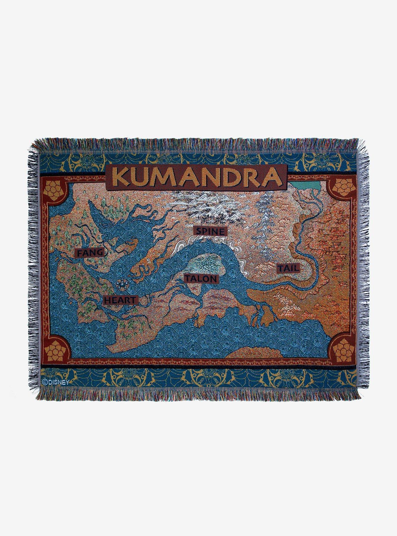 Disney Raya and the Last Dragon Kumandra Map Tapestry Throw Blanket ...