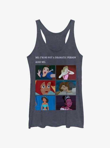 Disney Princess Drama Meme Girls Tank Blue Hot Topic