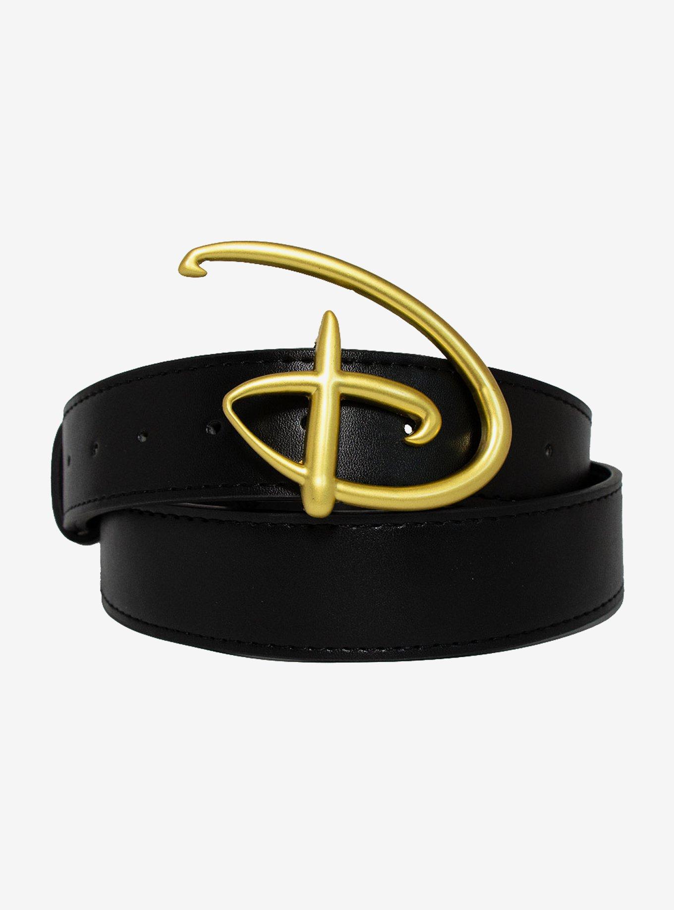 Buckle-Down Disney Gold Logo 1 1/2 Inch Belt | HerUniverse