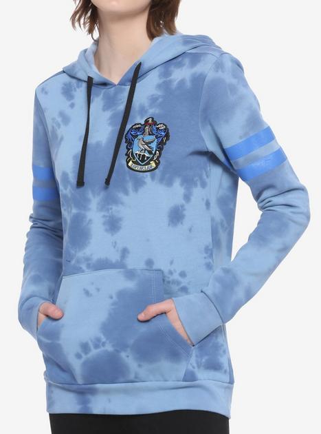 Harry Potter Ravenclaw Varsity Stripe Tie-Dye Girls Hoodie | Hot Topic