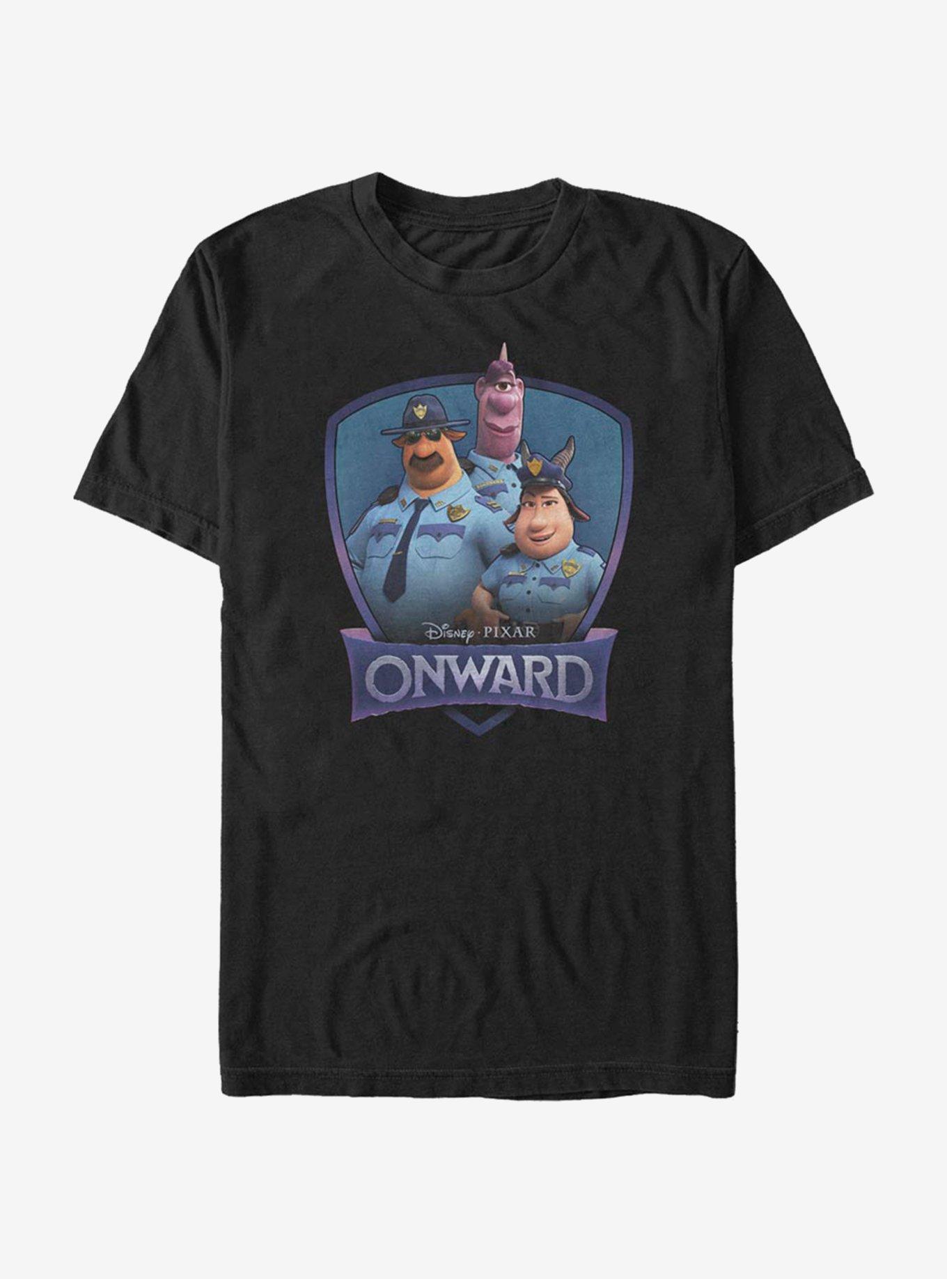 Disney Pixar Onward Police Group T-Shirt - BLACK | BoxLunch
