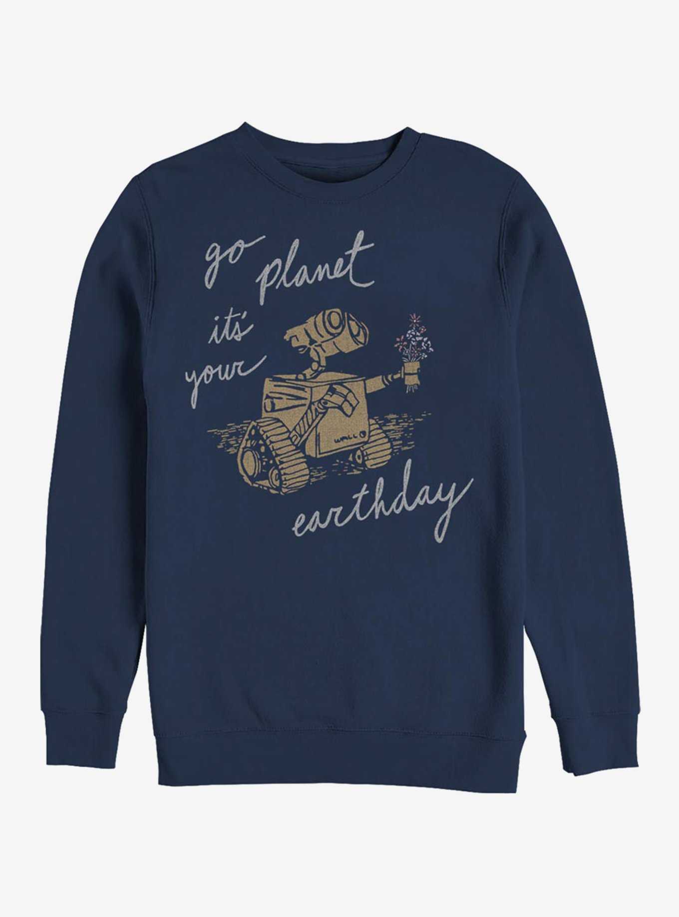 Disney Pixar Wall-E Earth Day Redux Sweatshirt - BLUE | Hot Topic