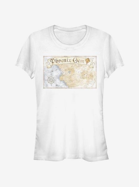 Disney Pixar Onward Phoenix Gem Map Girls T Shirt White Hot Topic