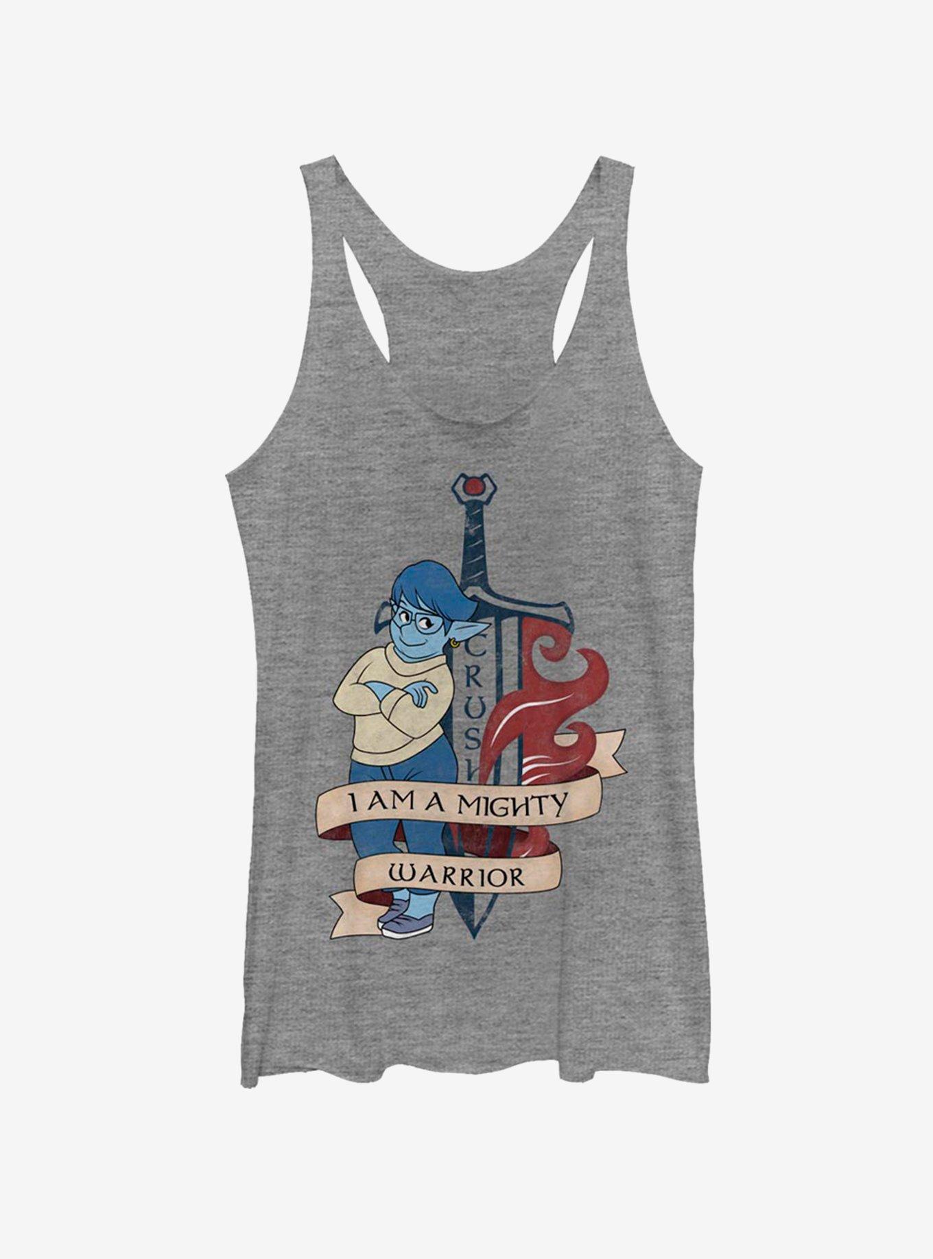 Disney Pixar Onward Mighty Warrior Girls Tank Grey Hot Topic