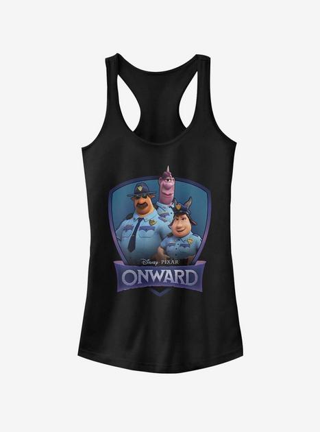 Disney Pixar Onward Police Group Girls Tank - BLACK | Hot Topic