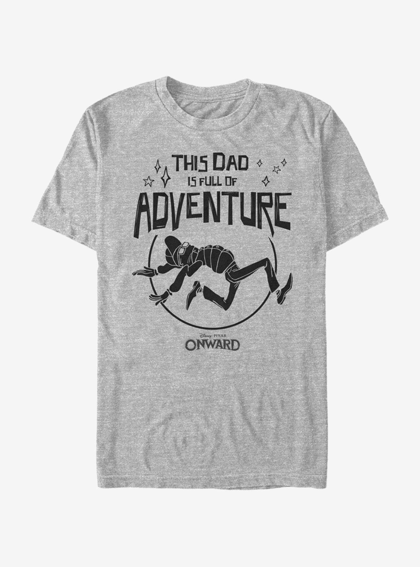 Disney Pixar Onward Adventure Dad T Shirt Grey Hot Topic
