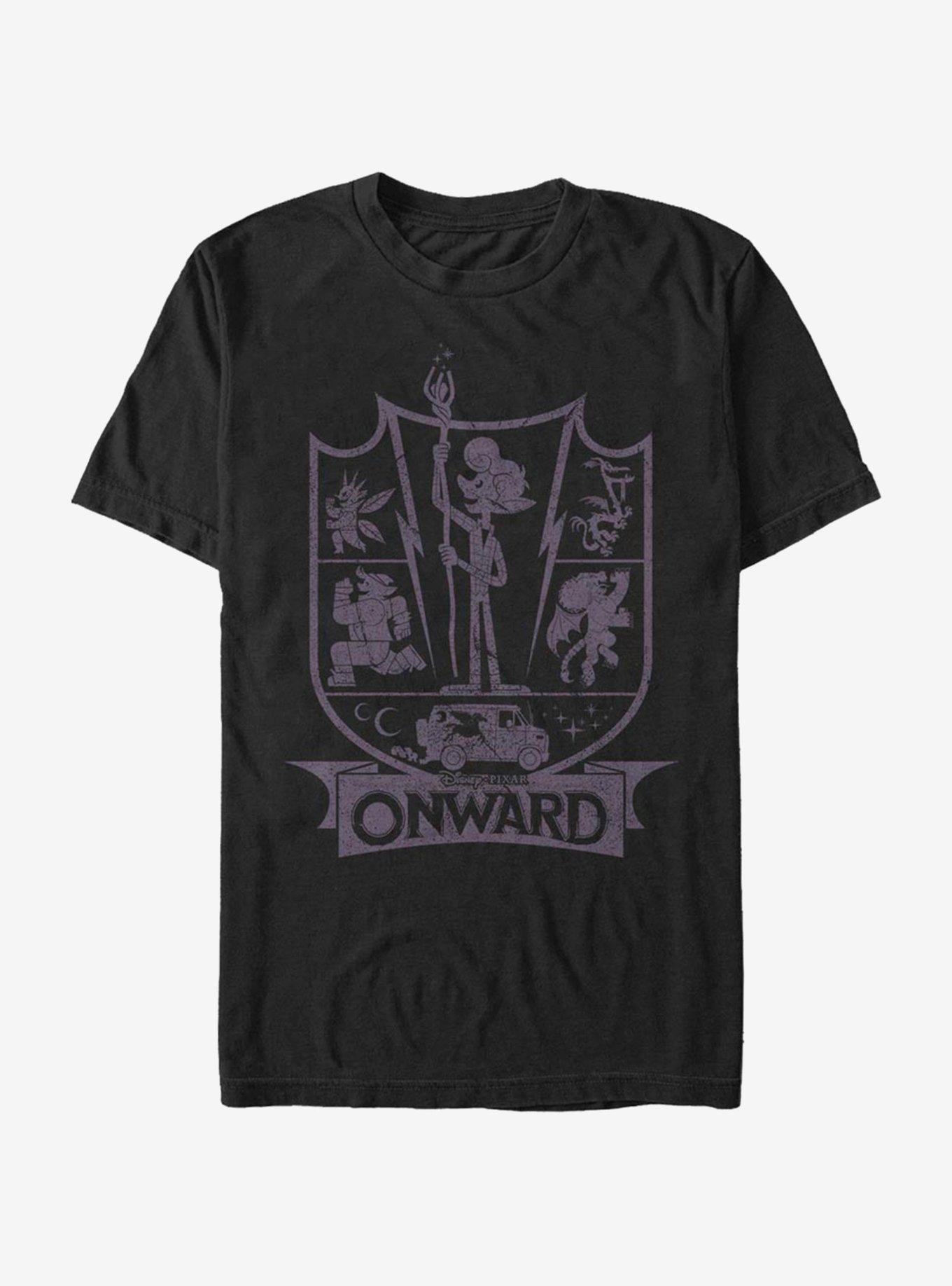 Disney Pixar Onward Char Badge T Shirt Black Hot Topic