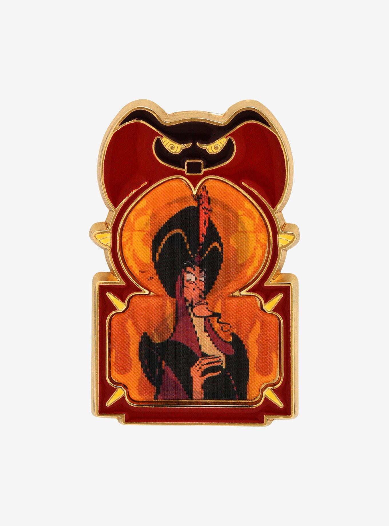 Loungefly Disney Villains Aladdin Jafar Lenticular Enamel Pin | BoxLunch