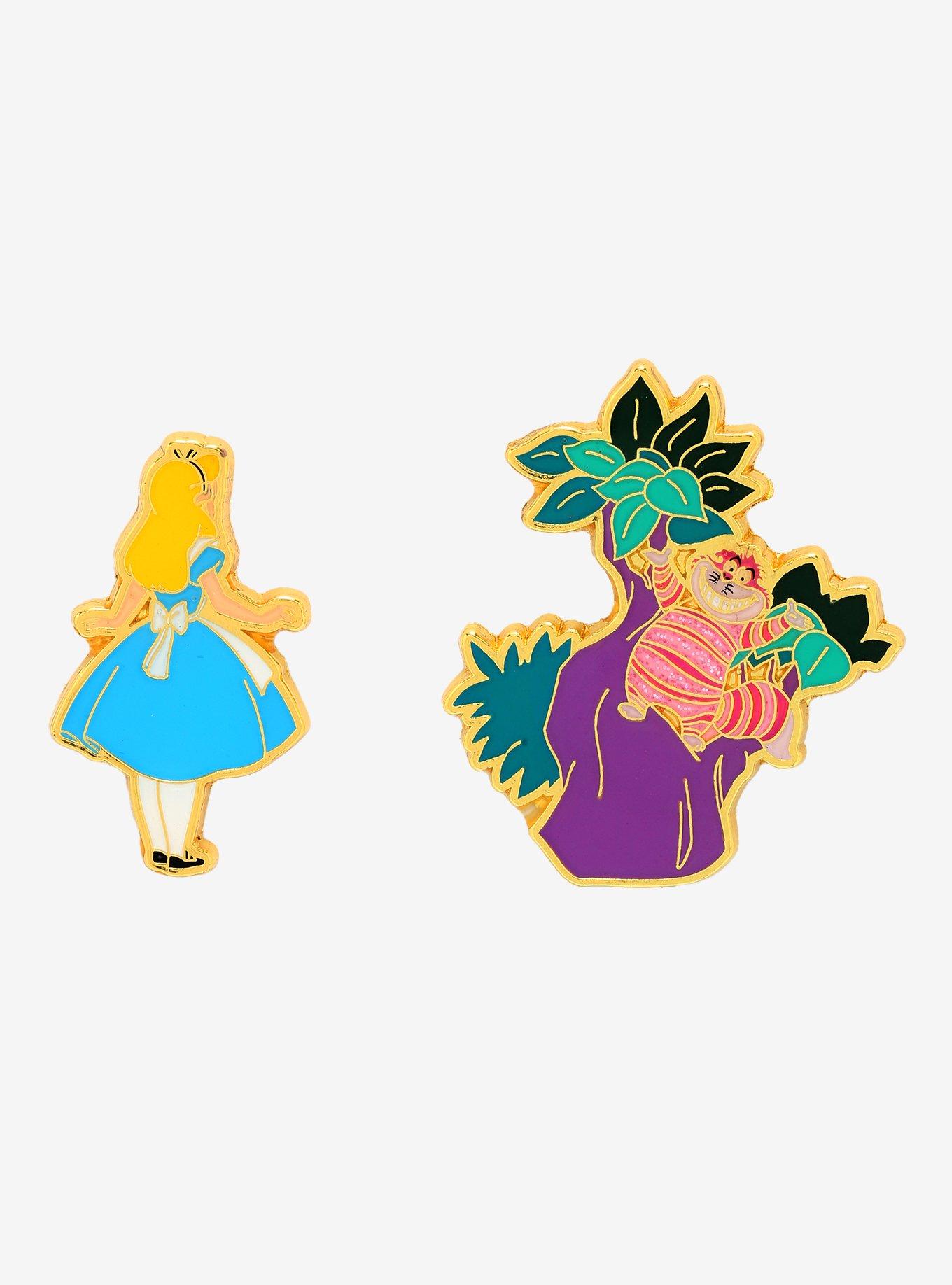 Loungefly Disney Alice in Wonderland Alice & Cheshire Cat Enamel Pin ...