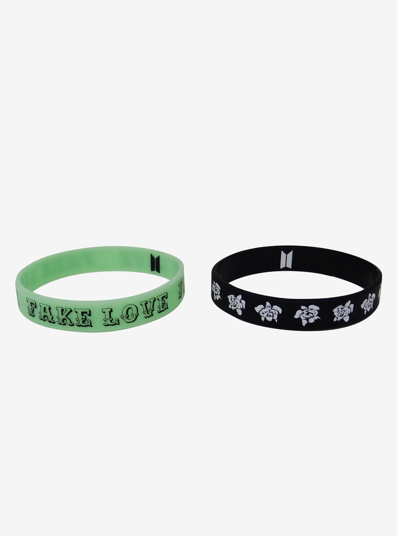 BTS Fake Love Rubber Bracelet Set | Hot Topic