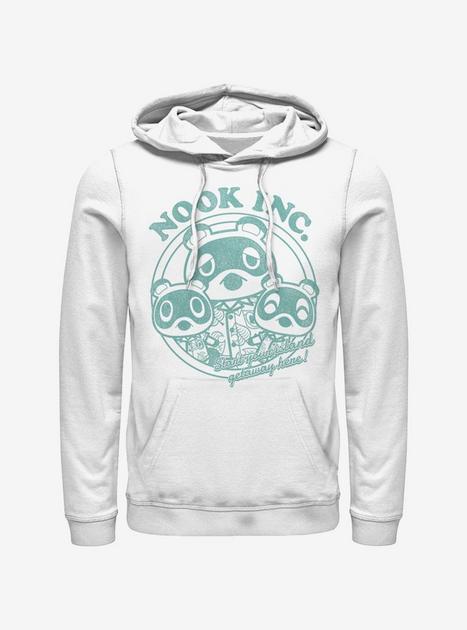 Animal Crossing Nook Inc. Getaway Hoodie - WHITE | Hot Topic