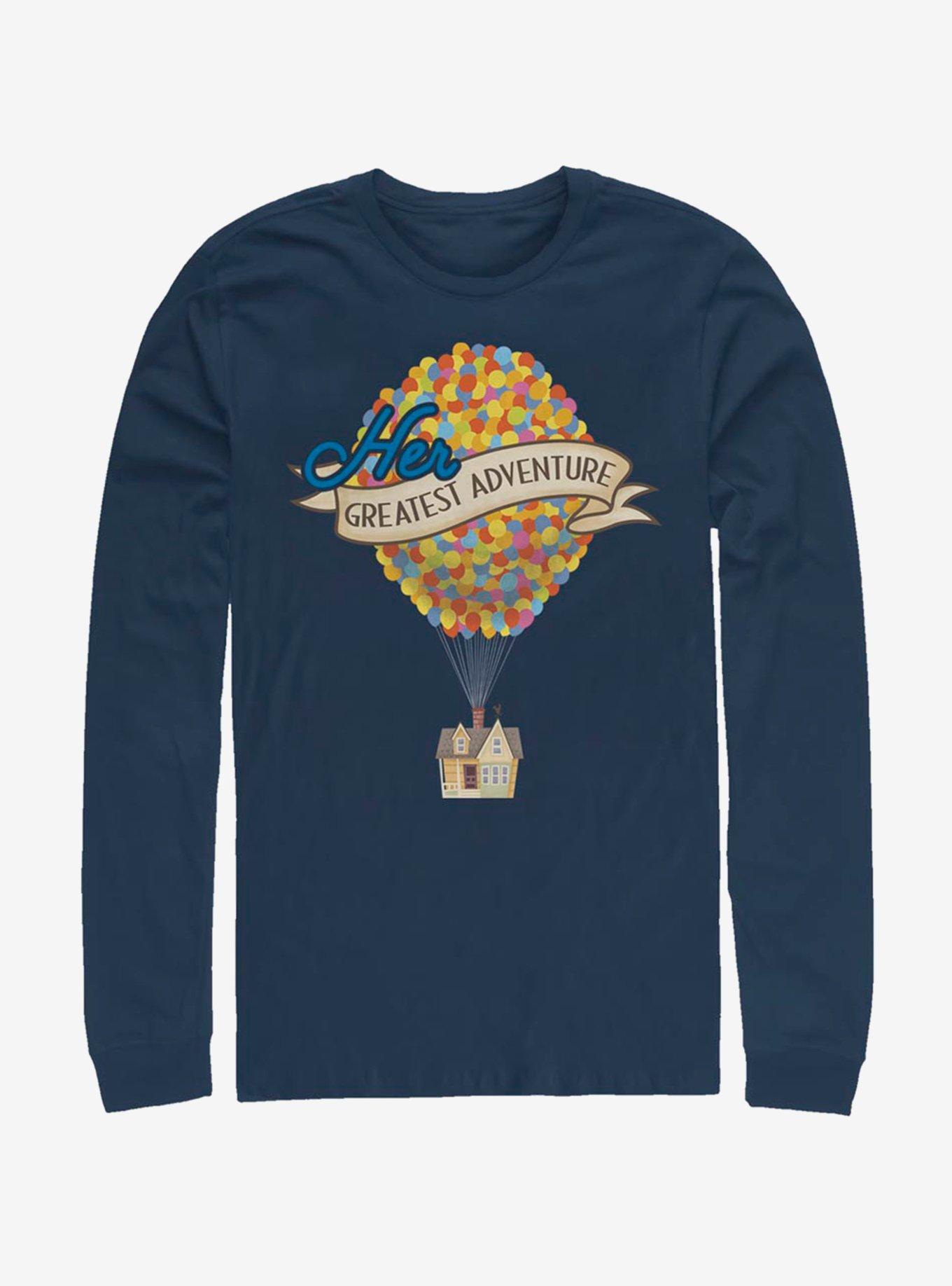 Disney Pixar Up Her Greatest Adventure Long-Sleeve T-Shirt - BLUE | Hot ...