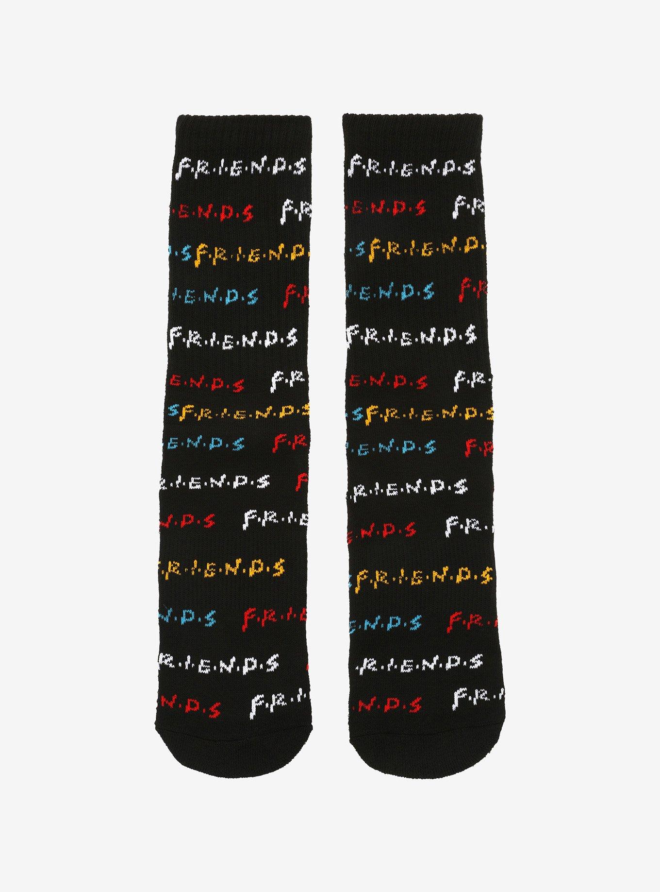 Friends Repeat Logo Crew Socks | Hot Topic