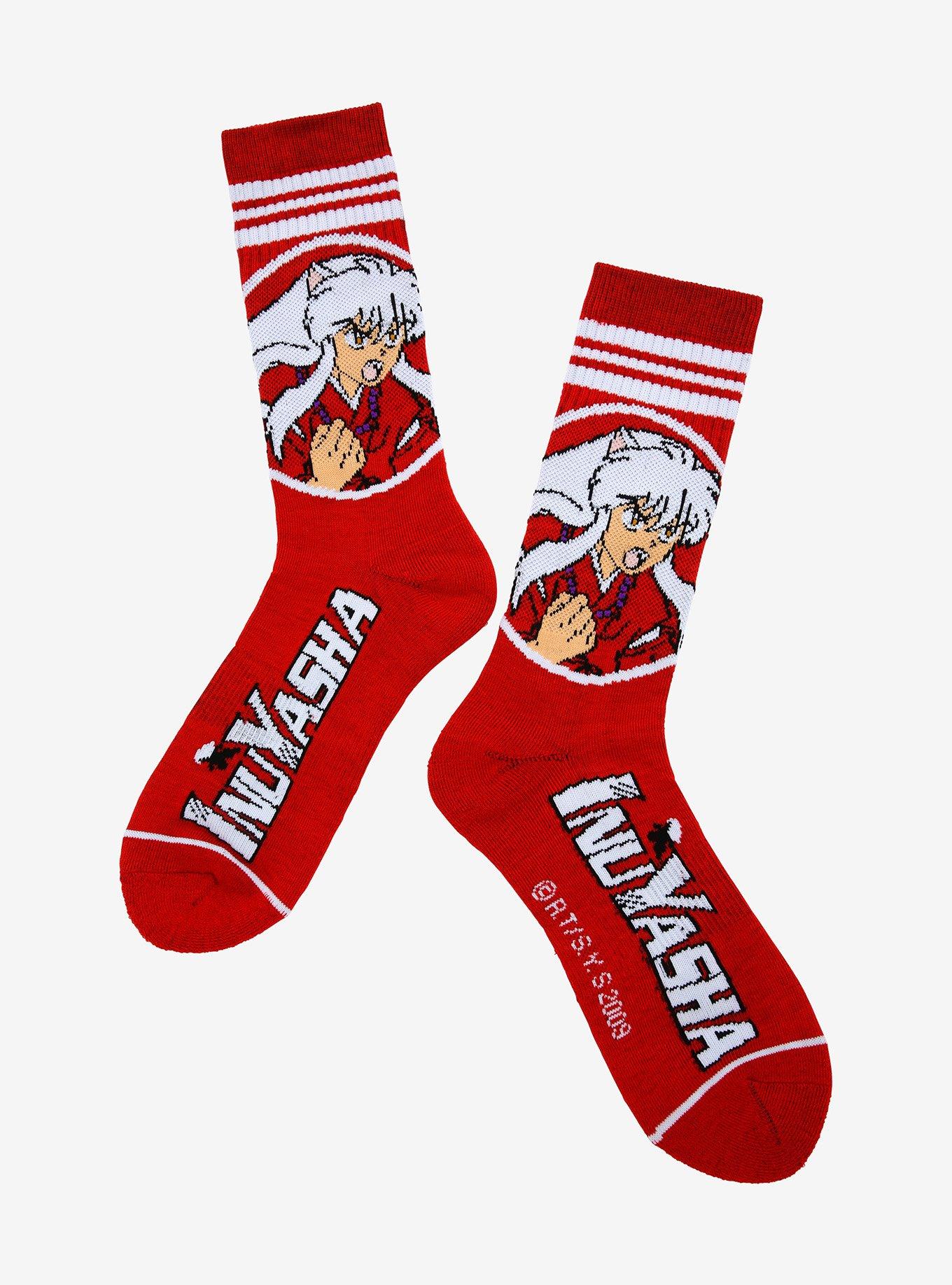 Inuyasha Varsity Crew Socks | Hot Topic