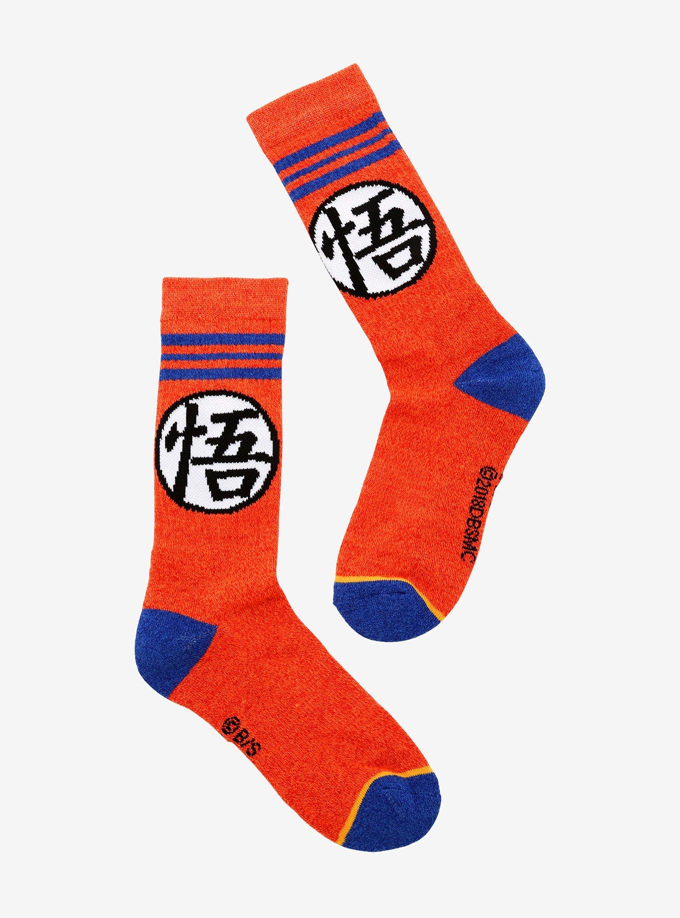 Dragon Ball Z Goku Symbol Varsity Crew Socks | Hot Topic