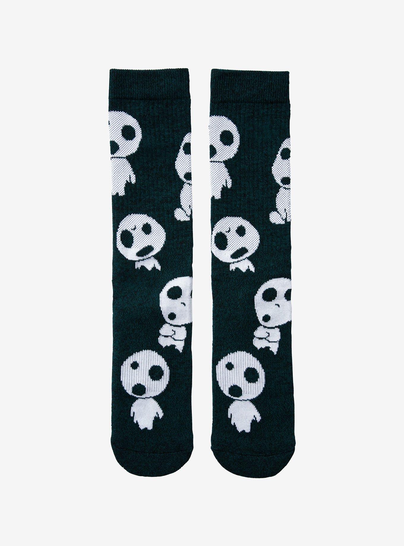 Studio Ghibli Princess Mononoke Glow-In-The-Dark Crew Socks | Hot Topic