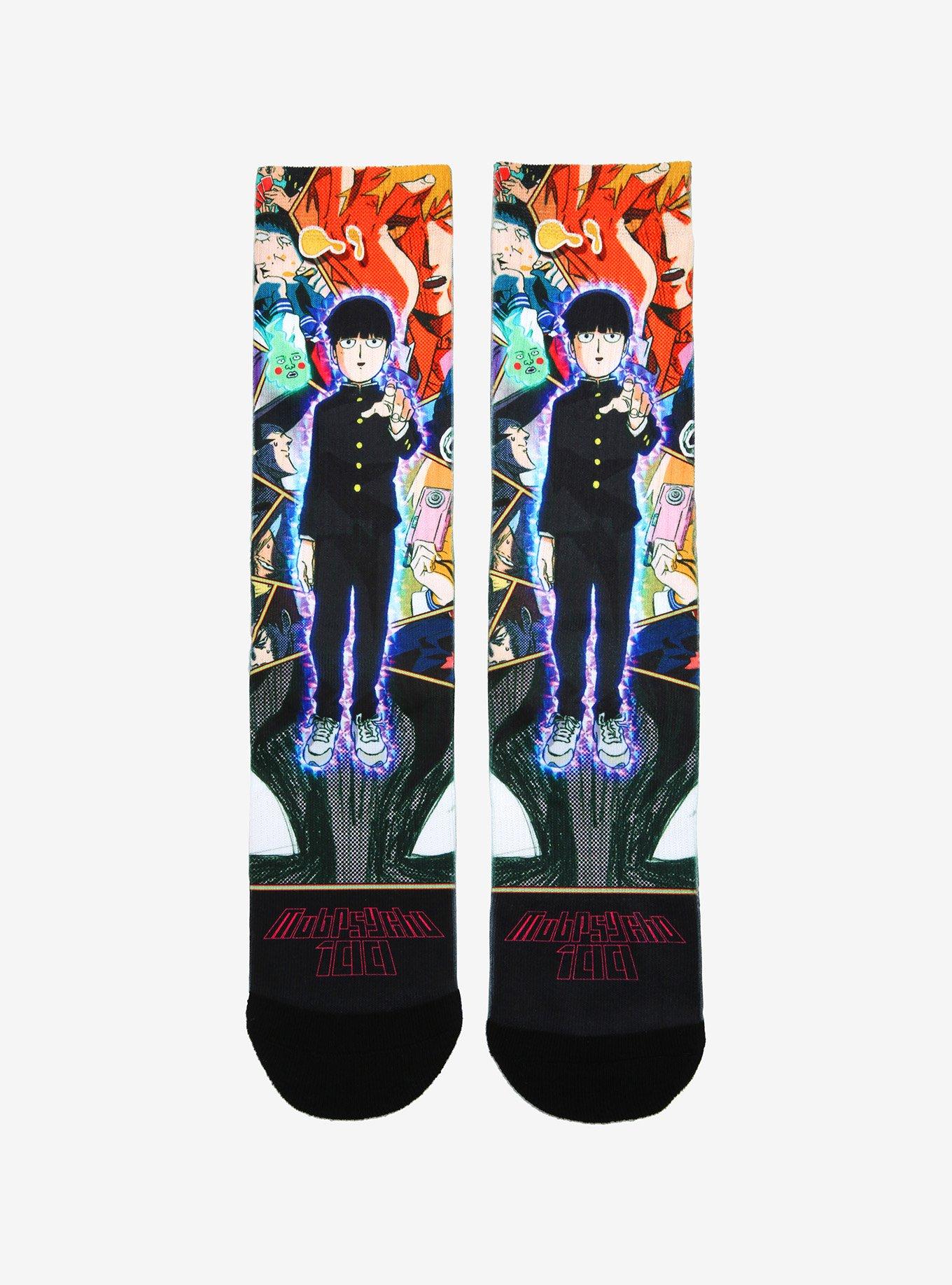 Mob Psycho 100 Character Crew Socks | Hot Topic