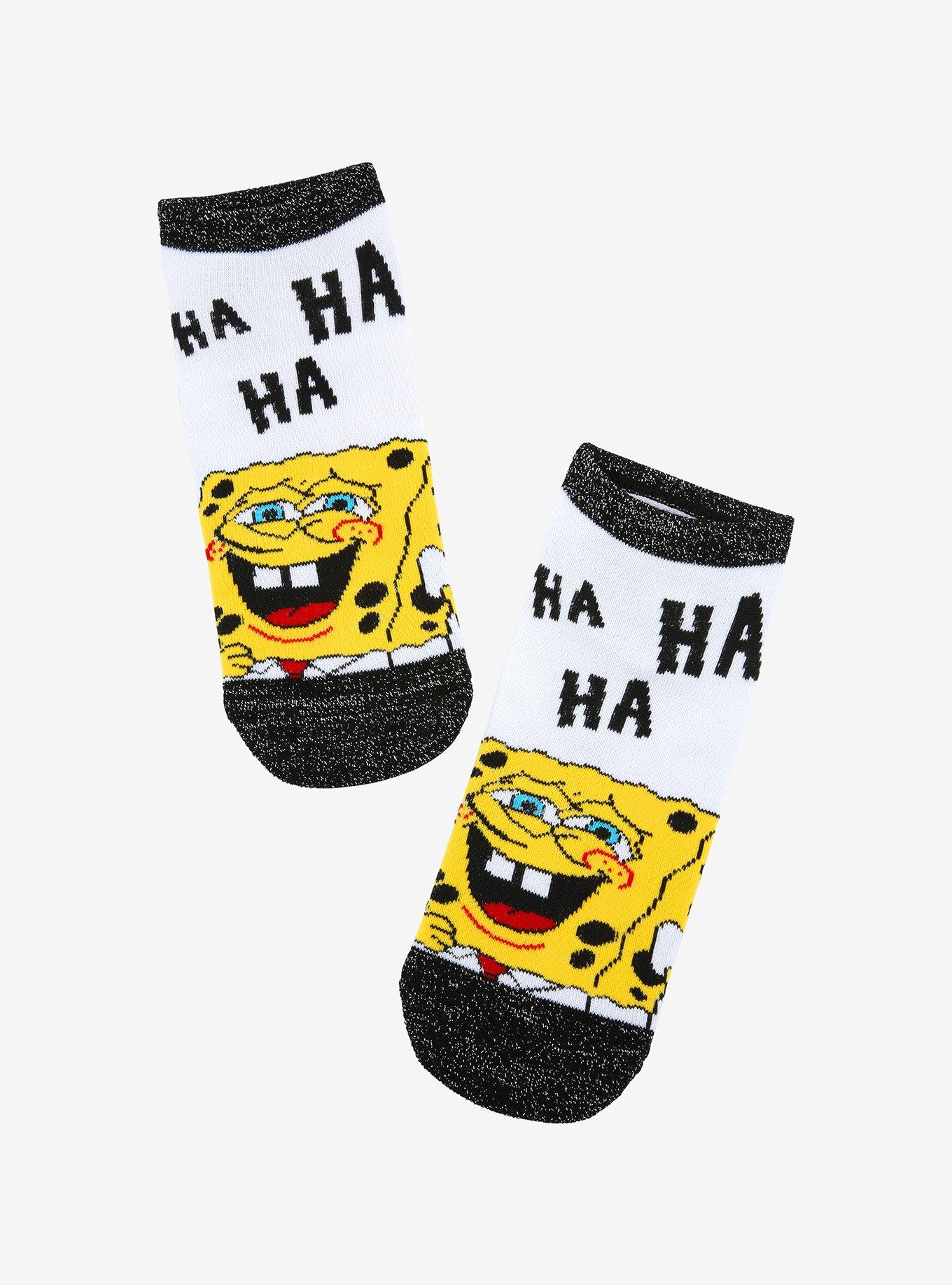 SpongeBob SquarePants Haha No-Show Socks | Hot Topic