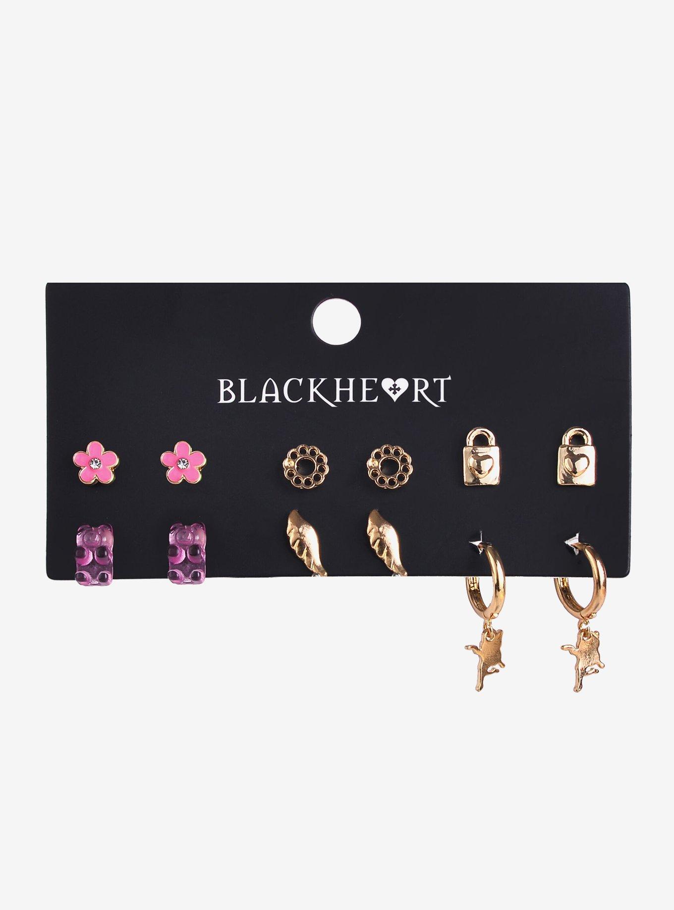 Sakura Candy Bear Padlock Earring Set | Hot Topic