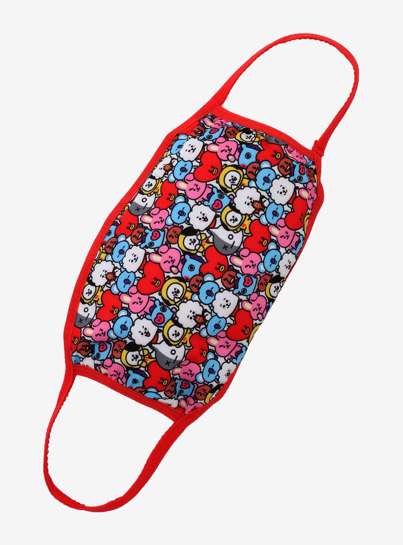 BT21 Character Group Fashion Face Mask | Hot Topic