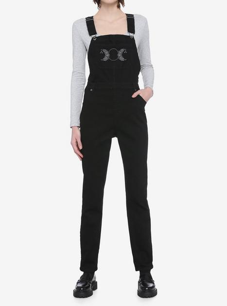 Moon Embroidery Overalls | Hot Topic