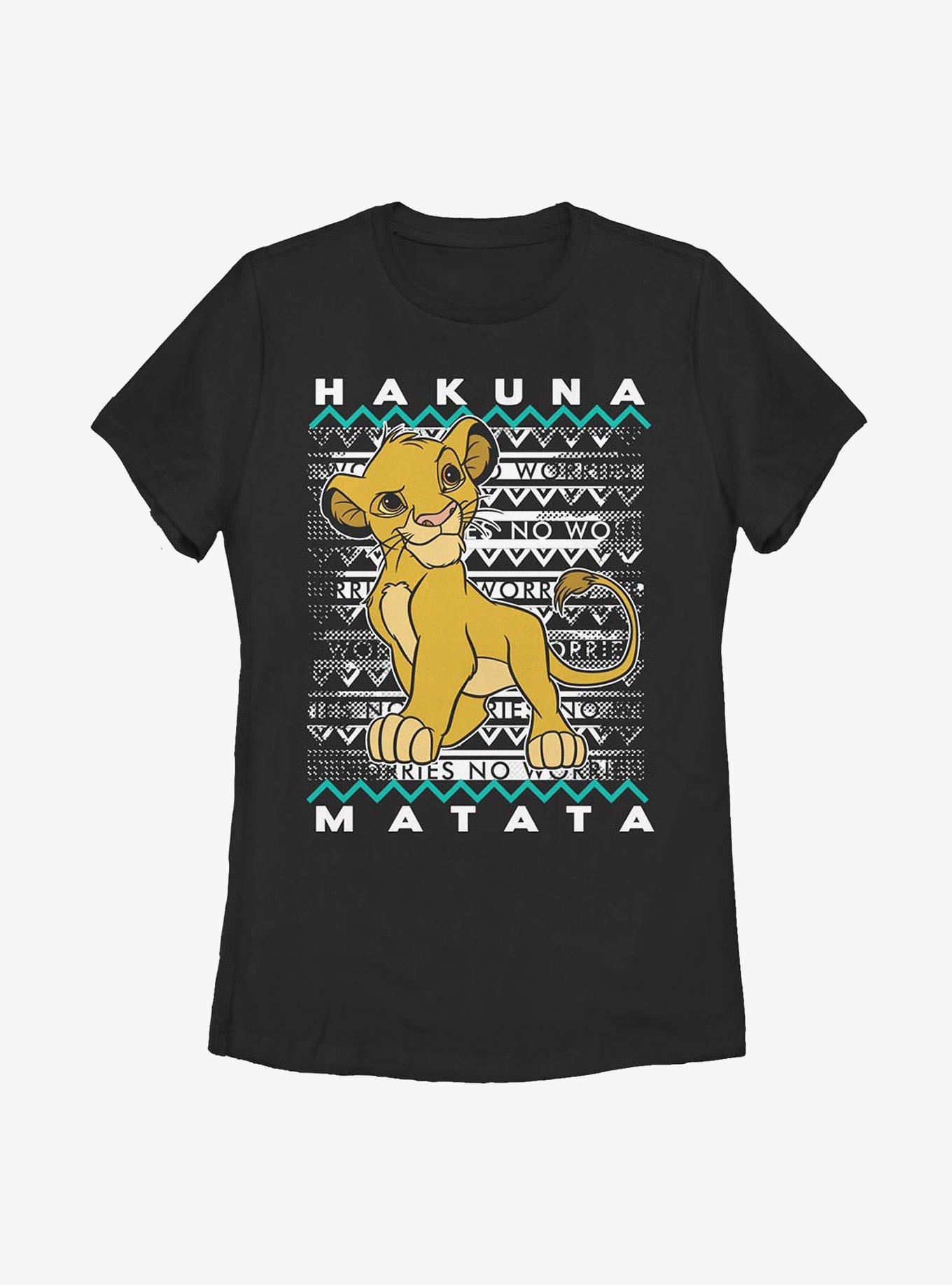 Disney The Lion King Hakuna Simba Womens T-Shirt - BLACK | BoxLunch