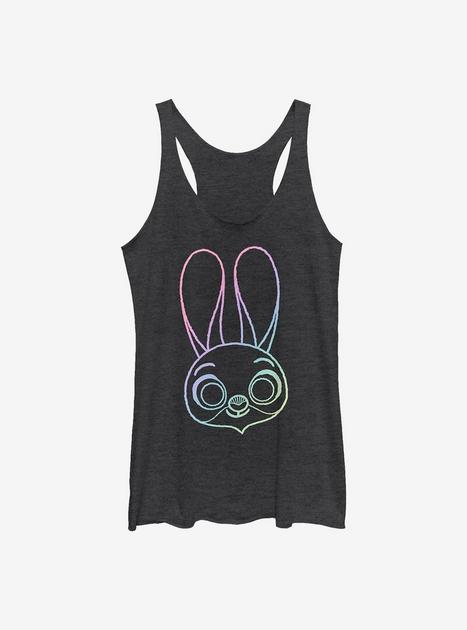 Disney Zootopia Big Rainbow Womens Tank Top - BLACK | BoxLunch