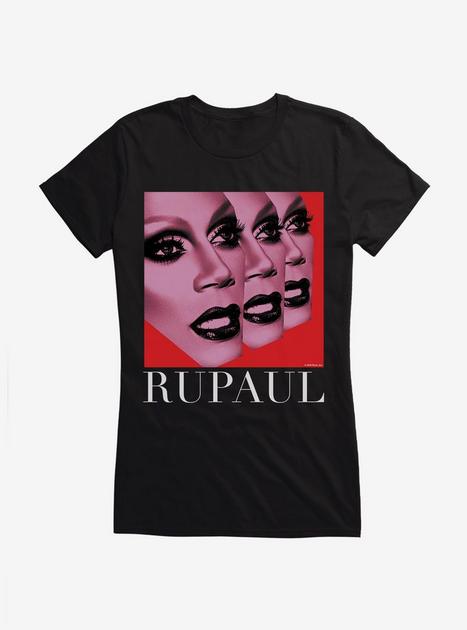 RuPaul Face Repeat Girls T-Shirt | Hot Topic