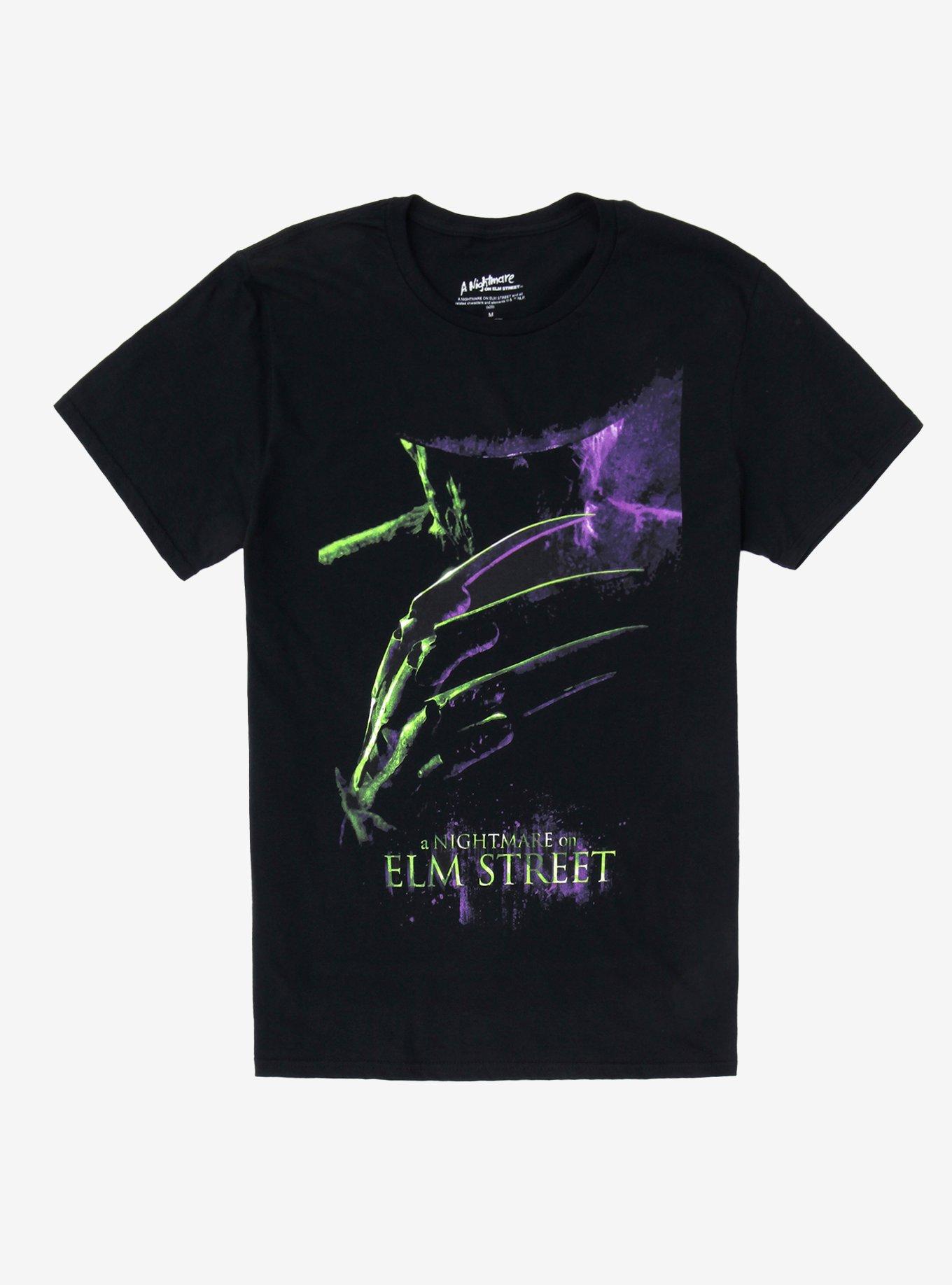 A Nightmare On Elm Street Neon Freddy T-Shirt | Hot Topic