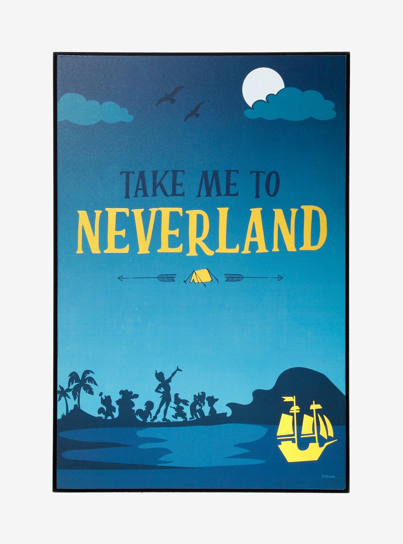Disney Peter Pan Never Land Wood Wall Art | Hot Topic