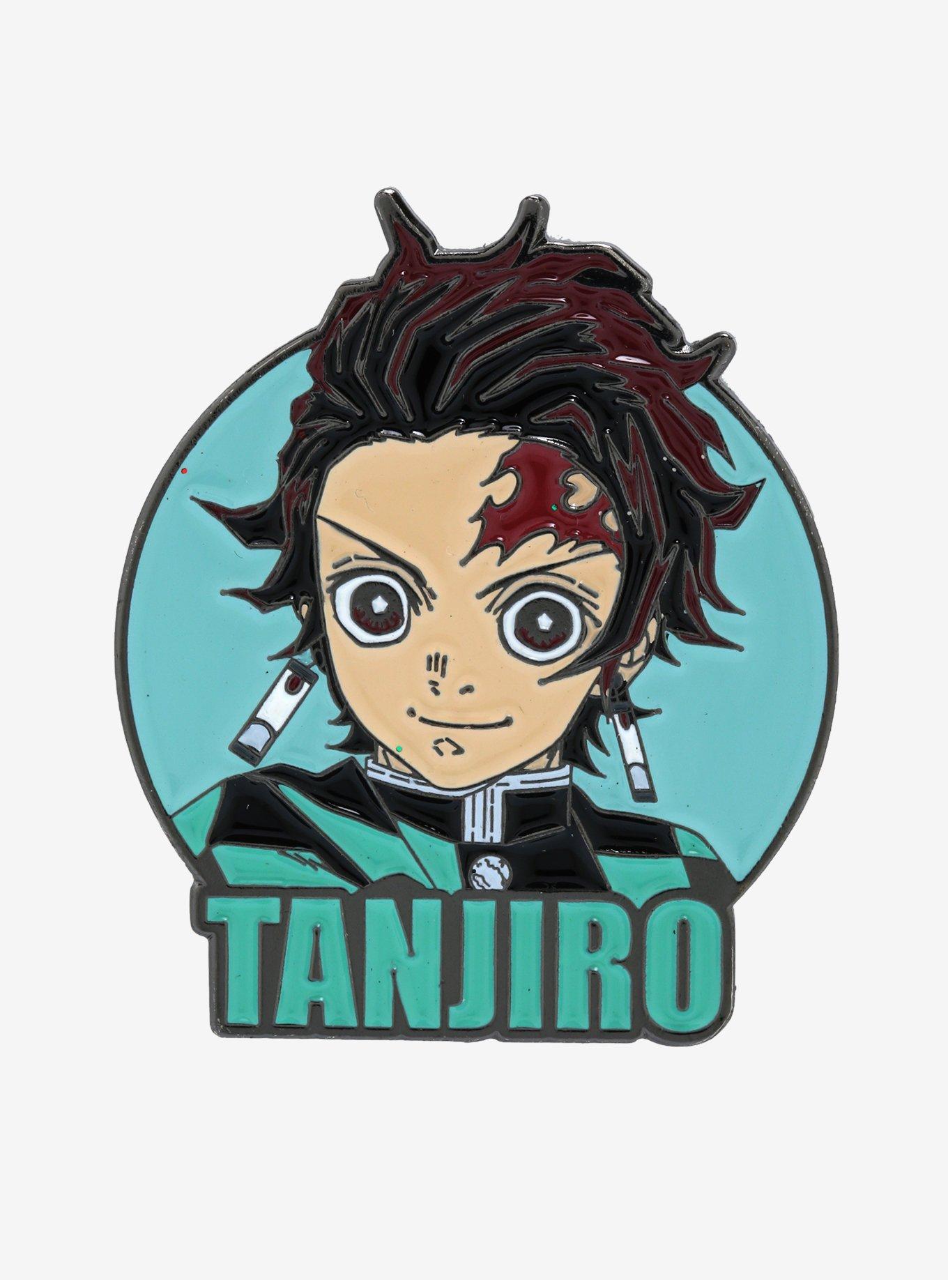 Demon Slayer: Kimetsu no Yaiba Tanjiro Circle Enamel Pin | BoxLunch