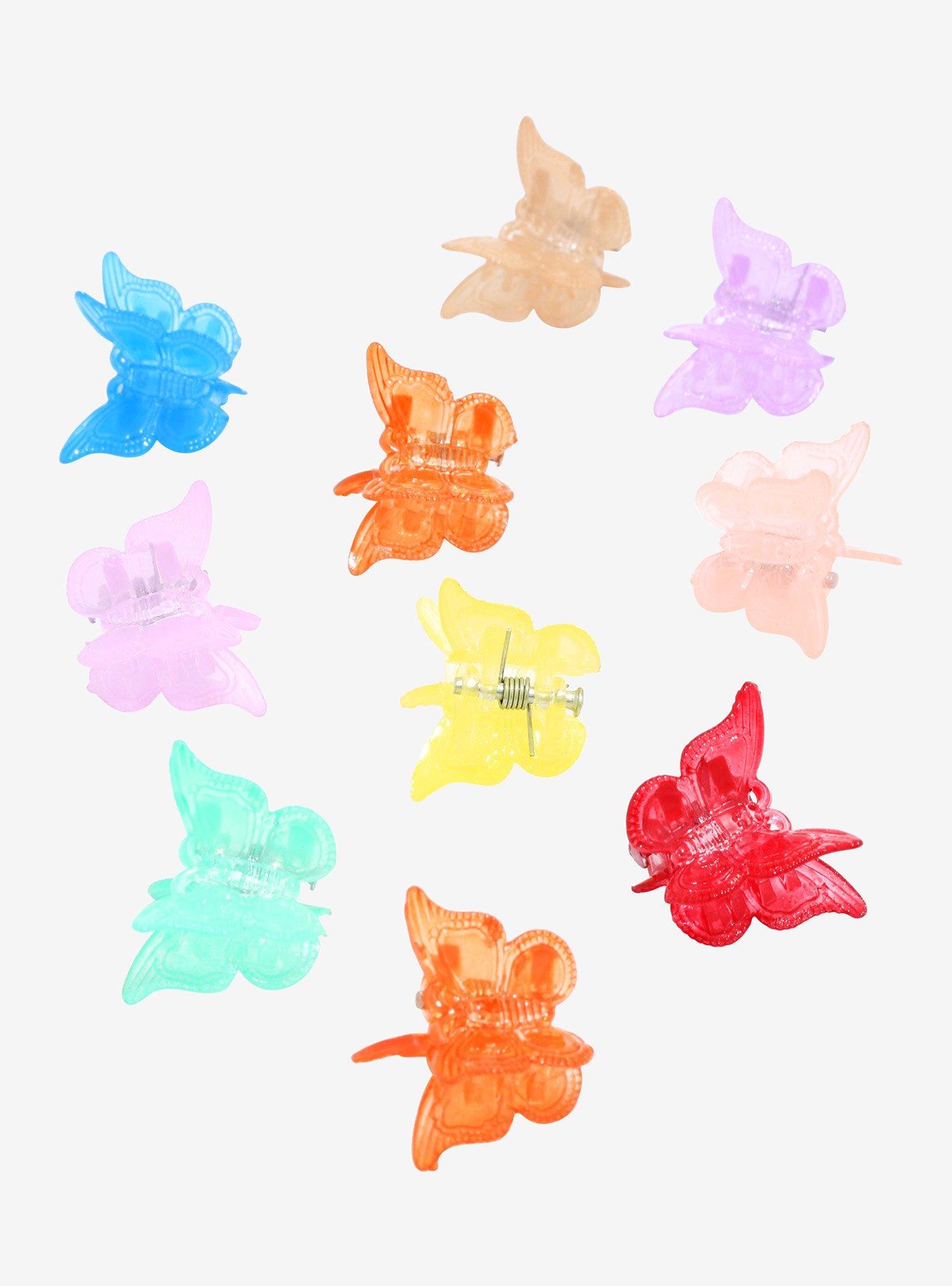 Rainbow Butterfly Clips | Hot Topic