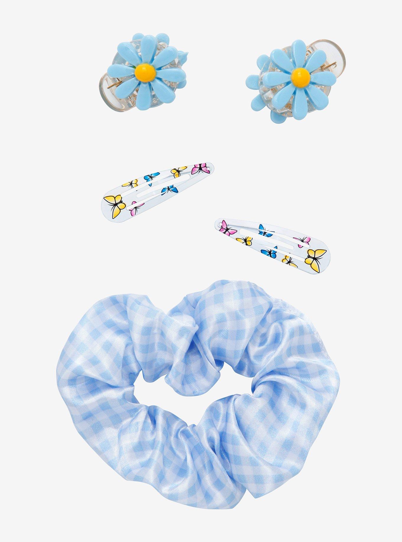 Blue Daisy Butterfly Hair Accessory Set | Hot Topic