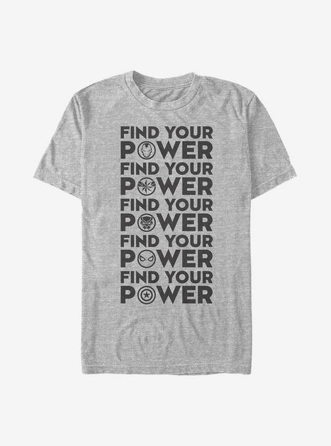 Marvel Avengers Team Power T-Shirt - GREY | Hot Topic