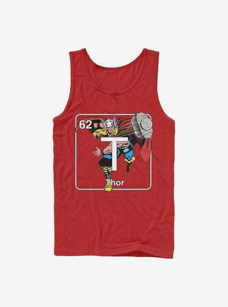 Marvel Thor Periodic Thor Tank - RED | Hot Topic