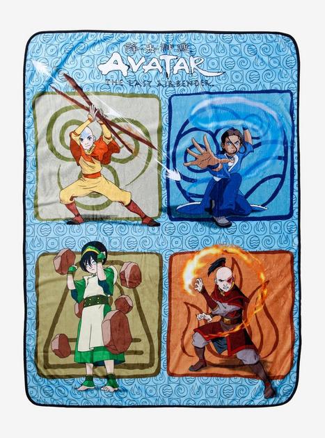 Avatar: The Last Airbender Character Square Throw Blanket | Hot Topic