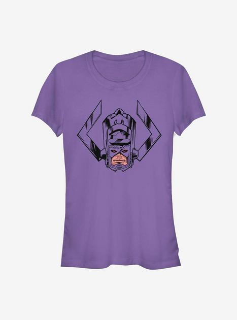Marvel Fantastic Four Galactus Face Girls T-Shirt - PURPLE | Hot Topic