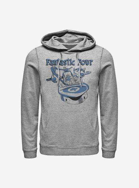 Marvel Fantastic Four Classic Four Hoodie - GREY | Hot Topic