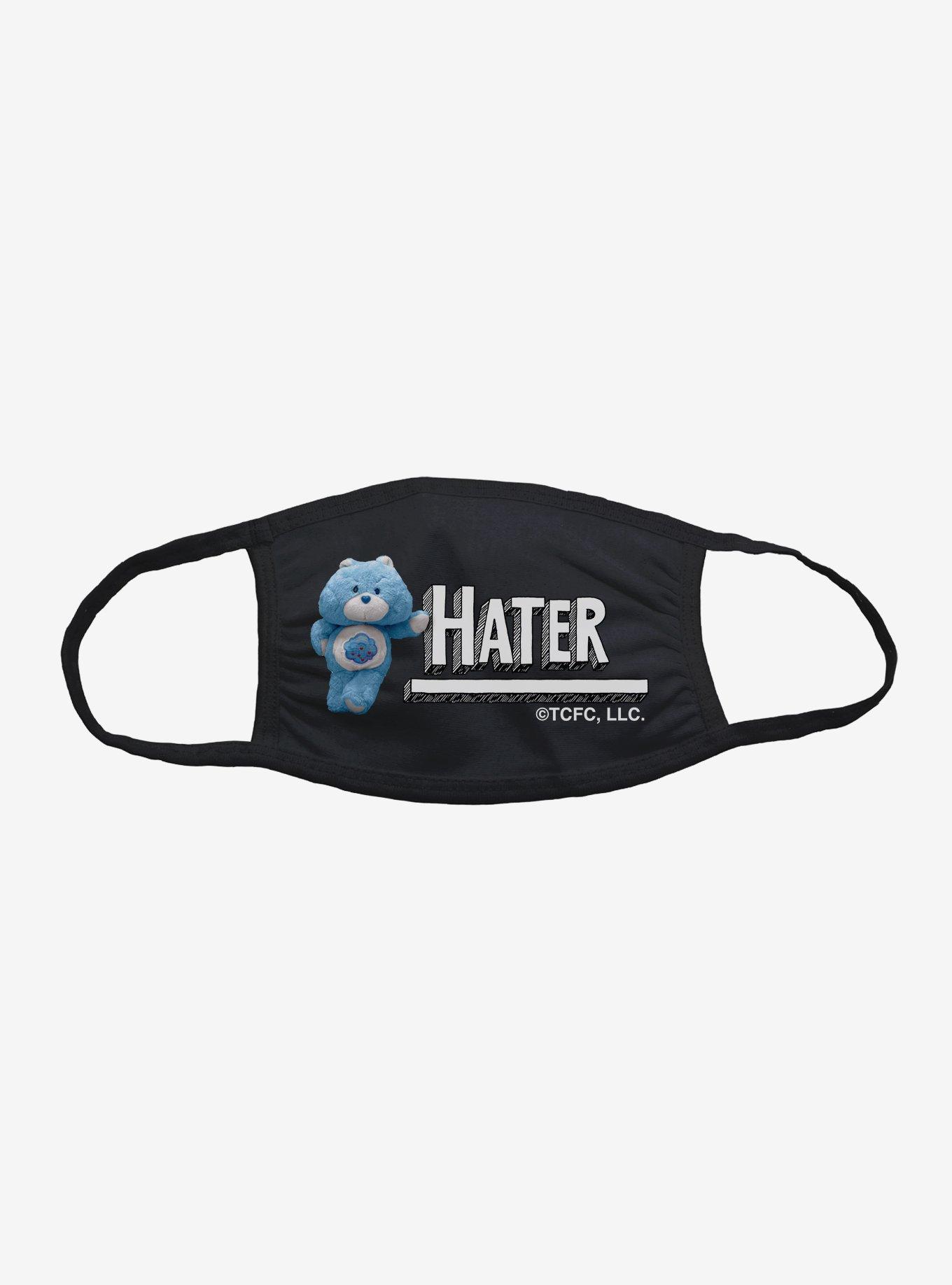 Care Bears Grumpy Bear Hater Face Mask - BLACK | Hot Topic
