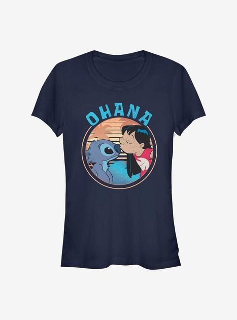 Disney Lilo And Stitch Lilo And Stitch Ohana Girls T Shirt Blue Hot Topic