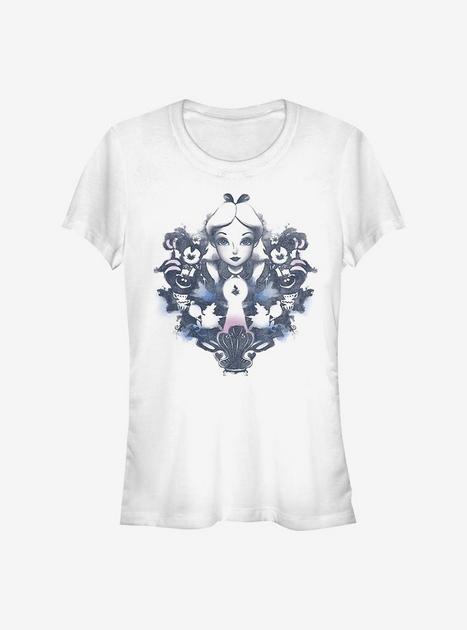 Disney Alice In Wonderland Alice Rorschach Girls T-Shirt - WHITE | Hot ...