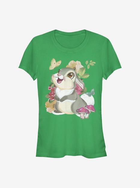 Disney Bambi Thumper Vintage Girls T Shirt Green Hot Topic
