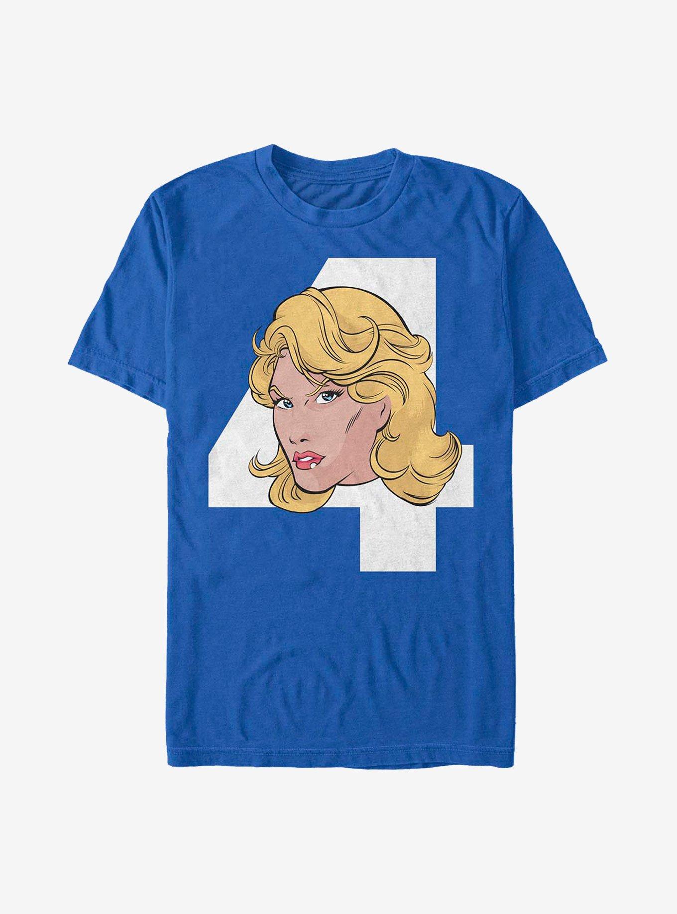 Marvel Fantastic Four Susan Head T-Shirt - BLUE | BoxLunch