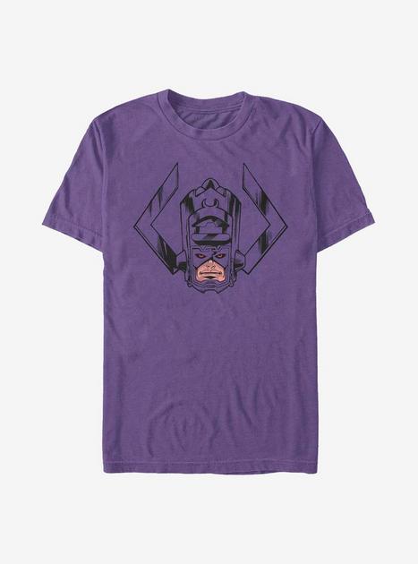 Marvel Fantastic Four Galactus Face T-Shirt - PURPLE | BoxLunch