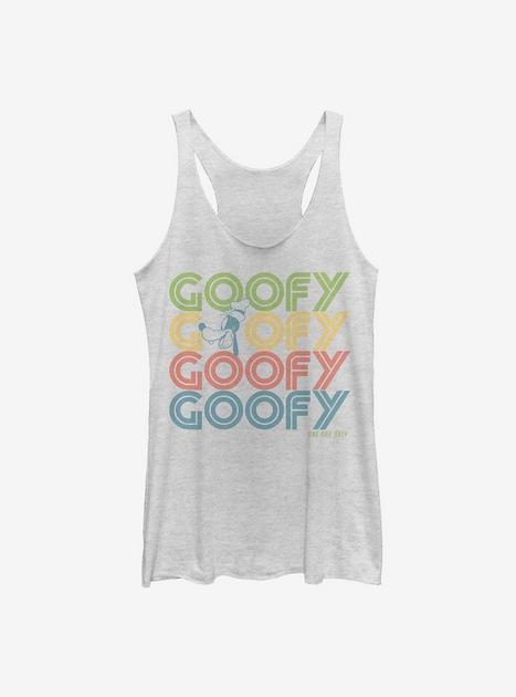 Disney Goofy Retro Stack Goofy Girls Tank - WHITE | Hot Topic